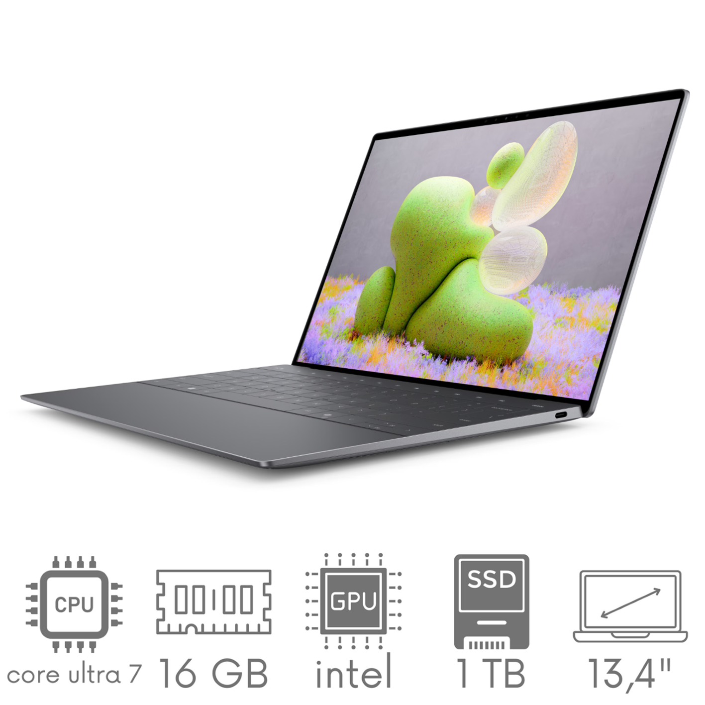 Dell XPS 13 9350 Ultra 7 256V 16GB 512 13,4" FHD+ Graphite